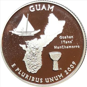 2009-S US Silver DCAM Proof Quarter Guam | Property Room