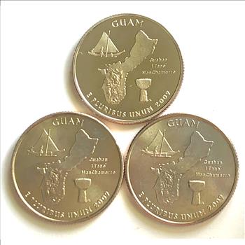 *2009-S Proof and 2009 P&D United States Quarters – Guam - Set of 3 ...