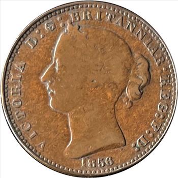 1856 Canada Nova Scotia Copper One Penny BR 875A CH130A-Large Copper ...