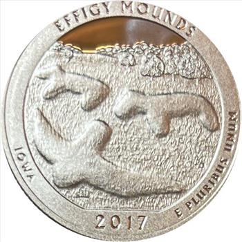 2017-S U.S. Silver Deep Cameo Gem Proof Quarter America The Beautiful ...