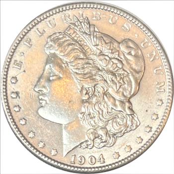 1904 U.S. Silver Morgan Dollar-Key Date-Higher Collector Grade ...