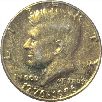 1976-P U.S. 24 K Gold Layered Bicentennial Kennedy Half Dollar | Property Room