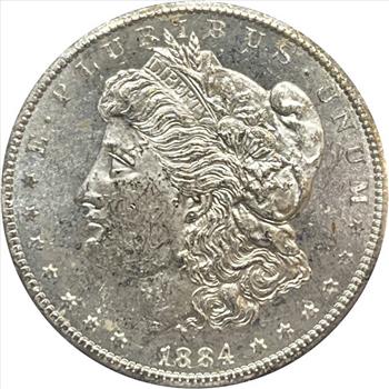 GSA 1884-CC U.S. Silver Morgan Dollar-Brilliant Uncirculated Proof-Like ...