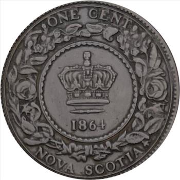 1864 Nova Scotia One Cent Copper Original CH 131B / BR877B | Property Room