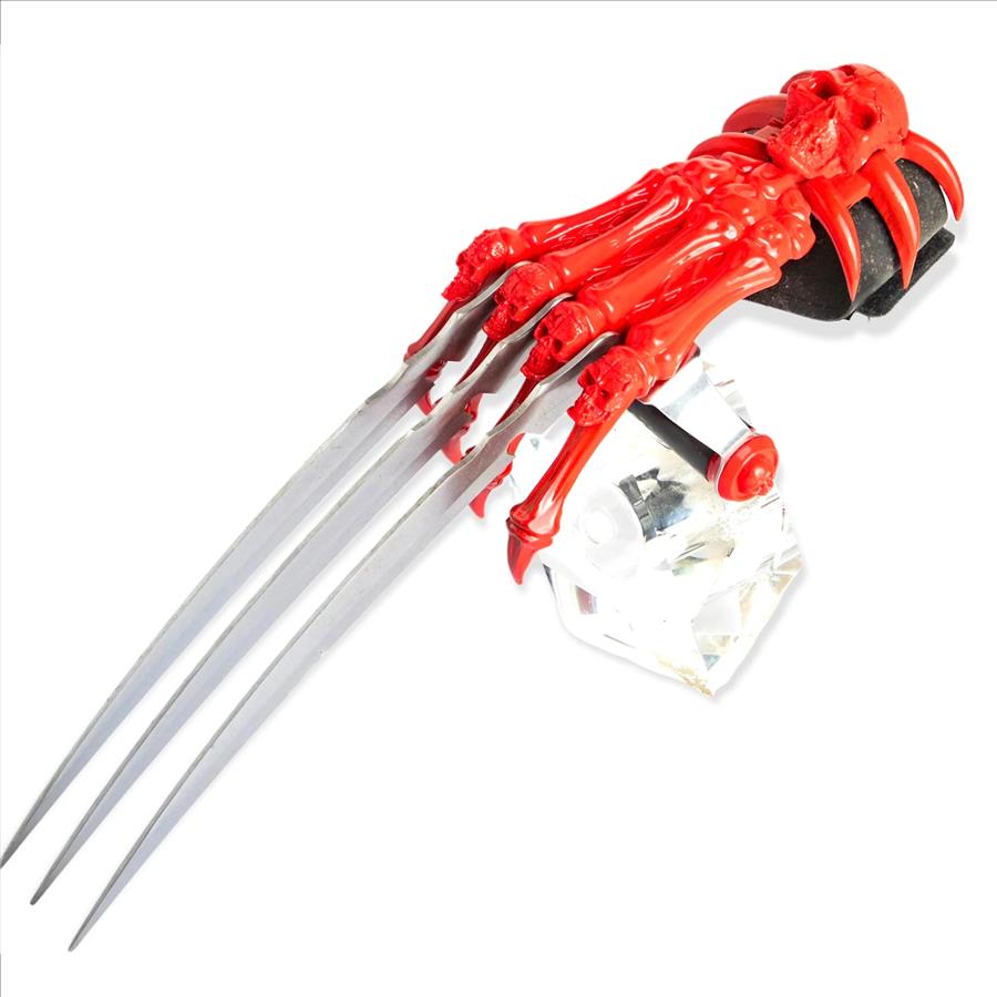 Death Skull Claw - 9 Inch Blades RED | Property Room