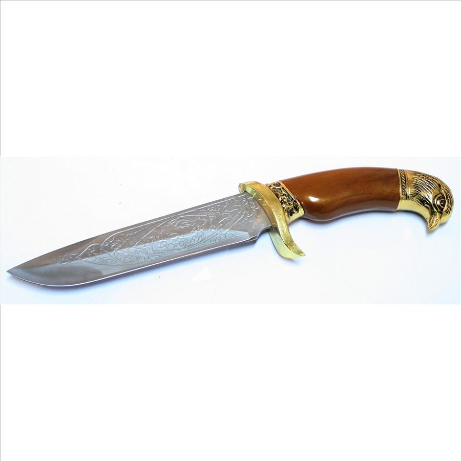 11" Dagger with Sheath Gold Color & Eagle Design 5965 | Property Room