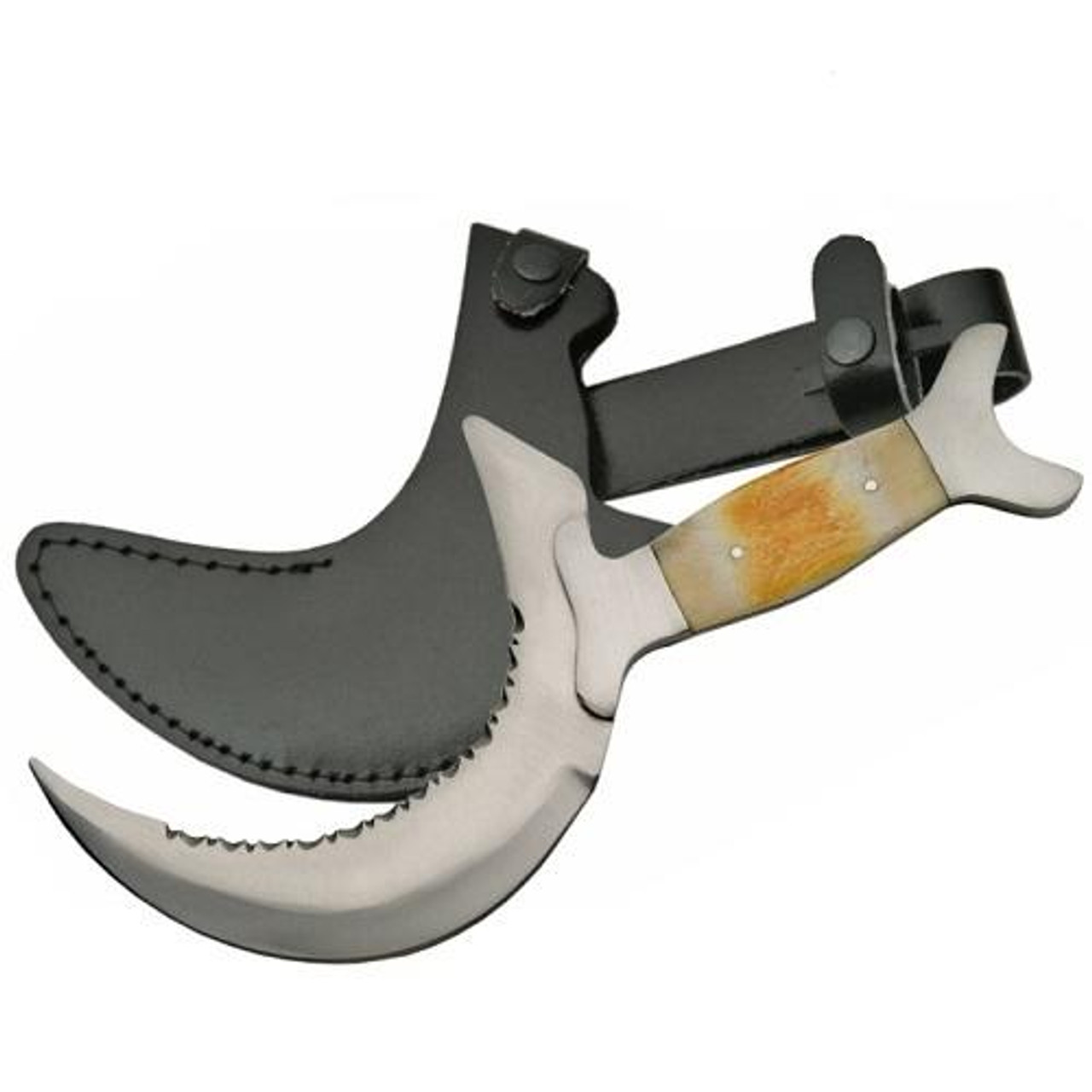 Fantasy Knife | 10" Boline Moon Crest Ritual Sickle Curved Blade Wiccan ...