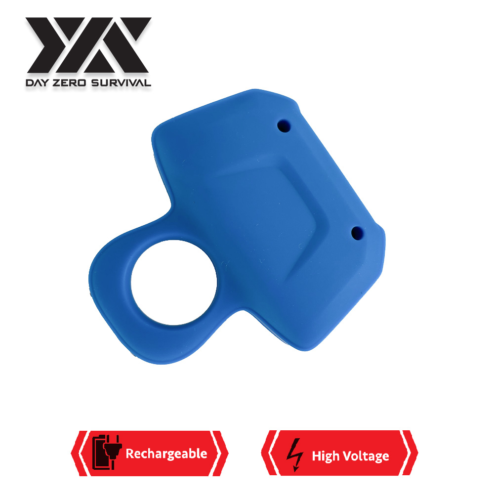 DZS Blue Ring Self Defense Knuckle Mini Stun Gun Rechargeable ...