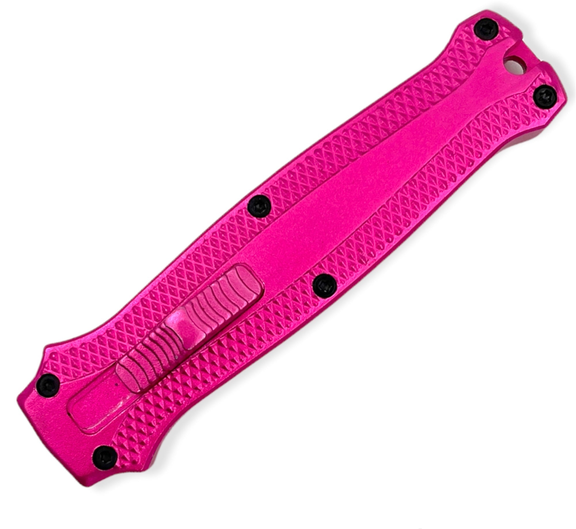 Mighty Mini OTF Pocket Knife Lightweight Aluminum Handle -PINK ...