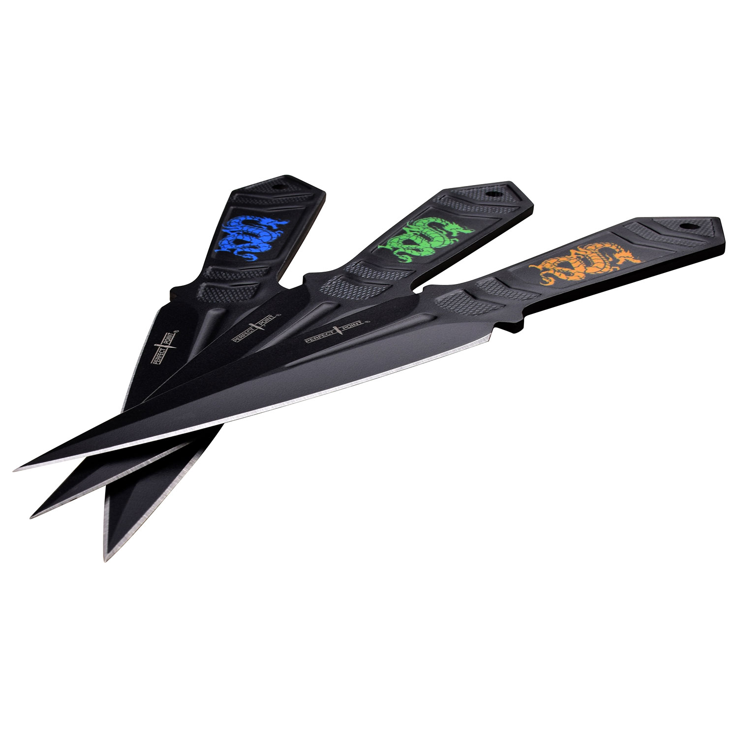 Perfect Point - Throwing Knives - Set of 3 - PP-133-3 Dragon Kunai ...