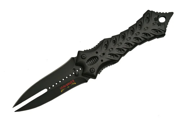 5" DOUBLE ALIEN DEAD WALKER FOLDER FOLDING KNIFE POCKET EDC | Property Room