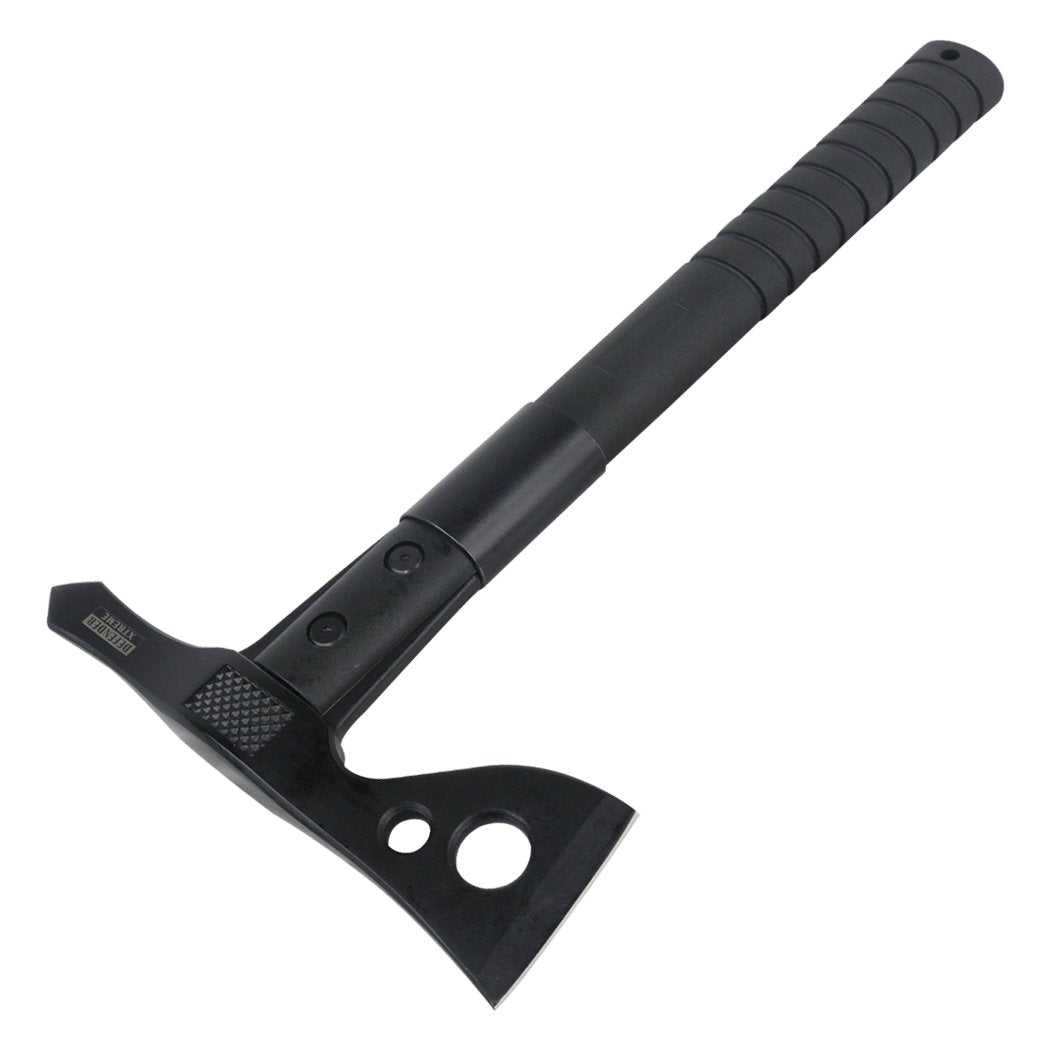 Defender-Xtreme 12" All Black Stone Pick & Blade Head Hiking Axe 3CR13 ...