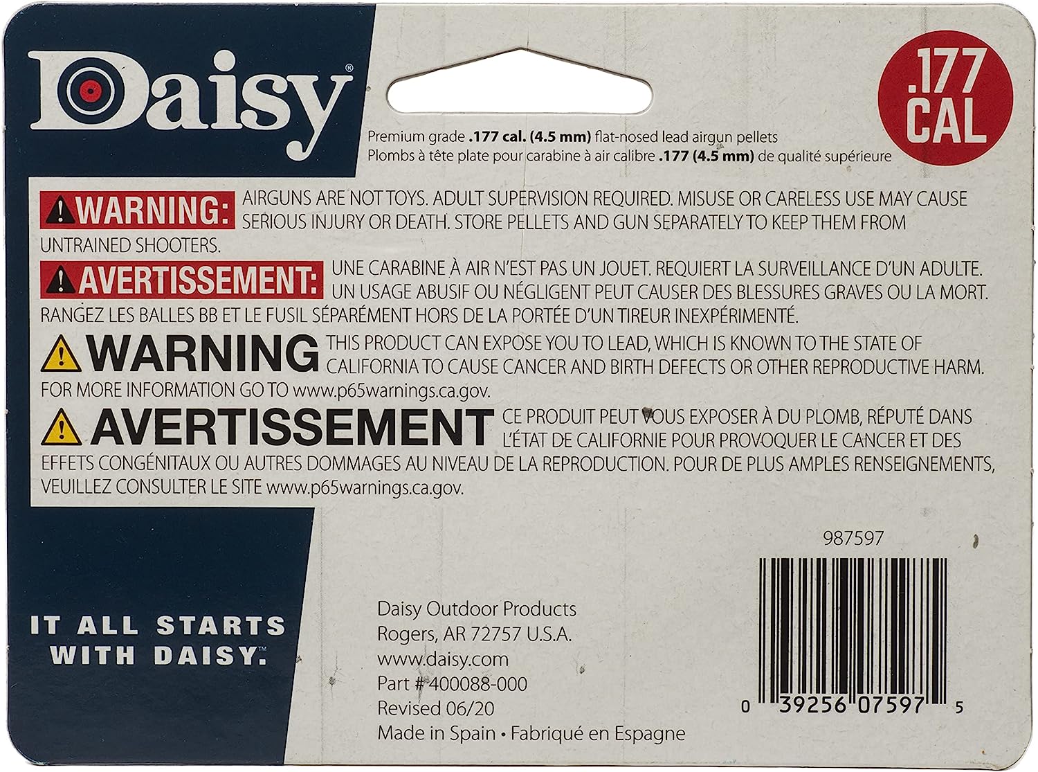 177 Cal. Flathead Pellets 500 ct | Property Room