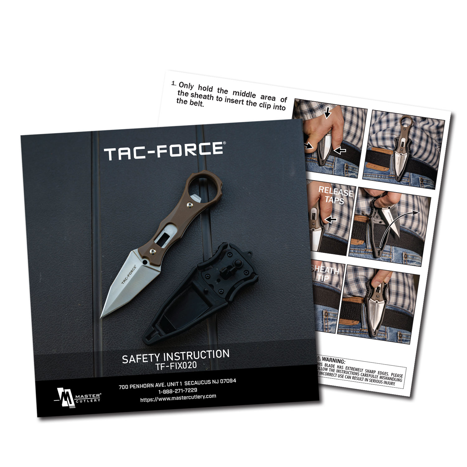 TAC-FORCE - FIXED BLADE KNIFE - TF-FIX020BR | Property Room
