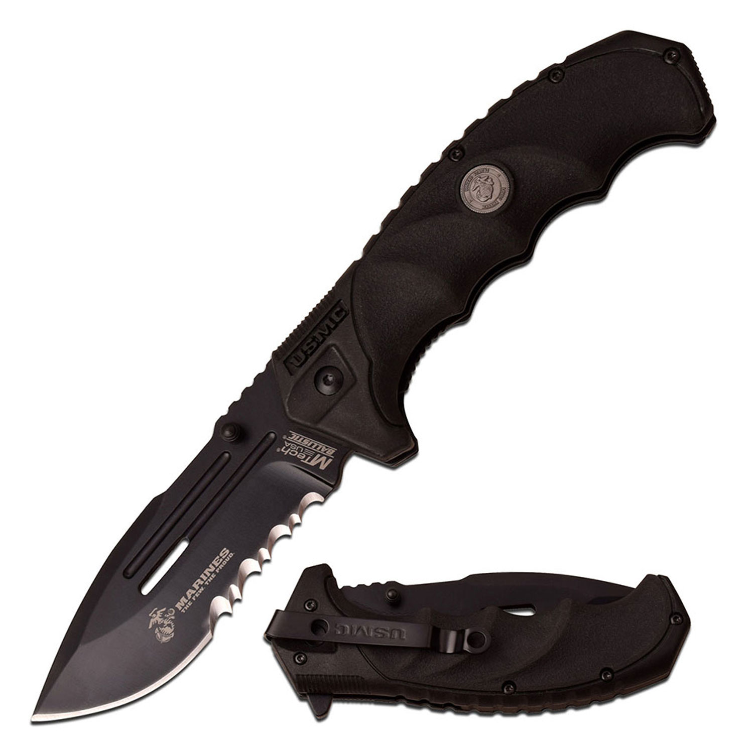 USMC - Spring Assisted Knife - M-A1053BK | Property Room