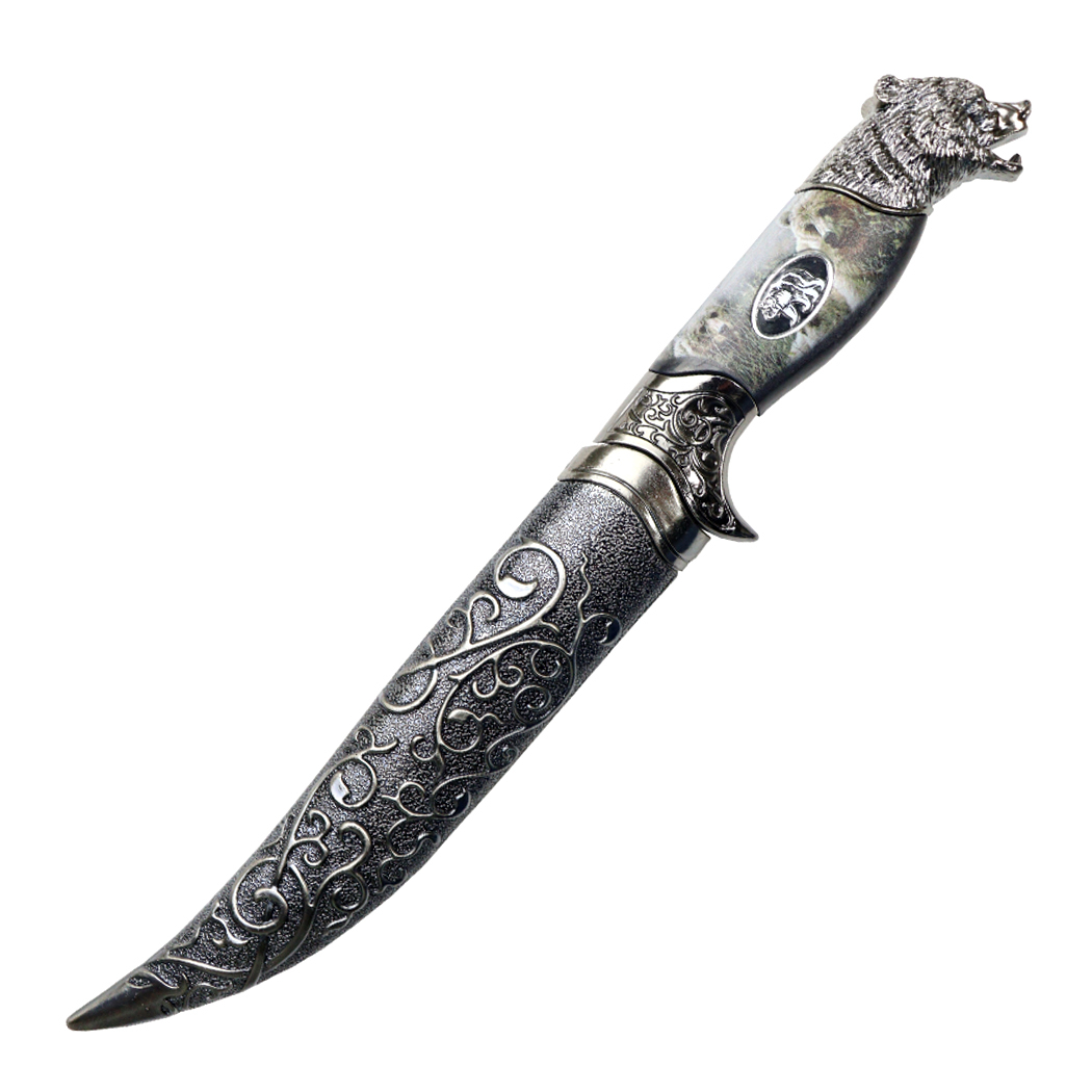 Defender-Xtreme 12" Bear Head Stainless Steel Blade Fantasy Dagger With ...