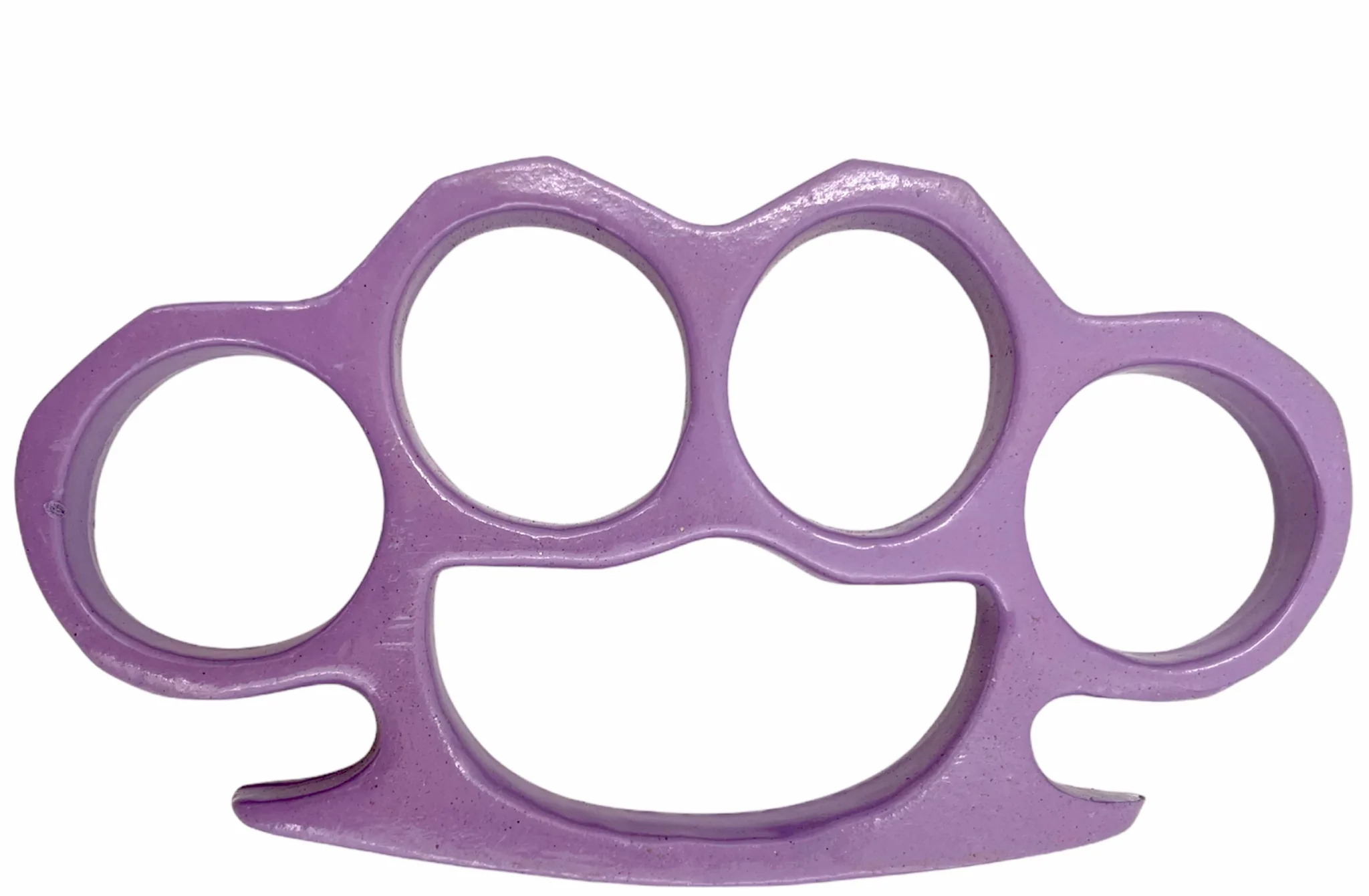 Solid Steel Knuckle Duster Brass Knuckle - LIGHT PURPLE | Property Room