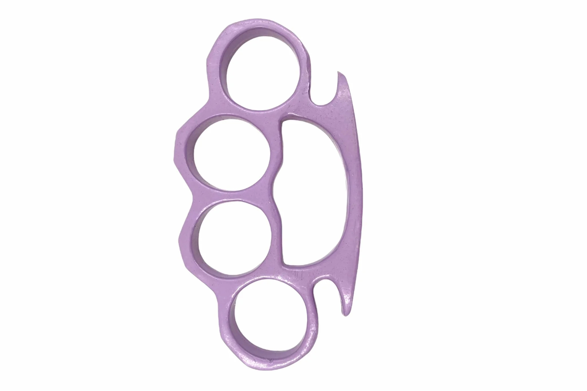 Solid Steel Knuckle Duster Brass Knuckle - LIGHT PURPLE | Property Room