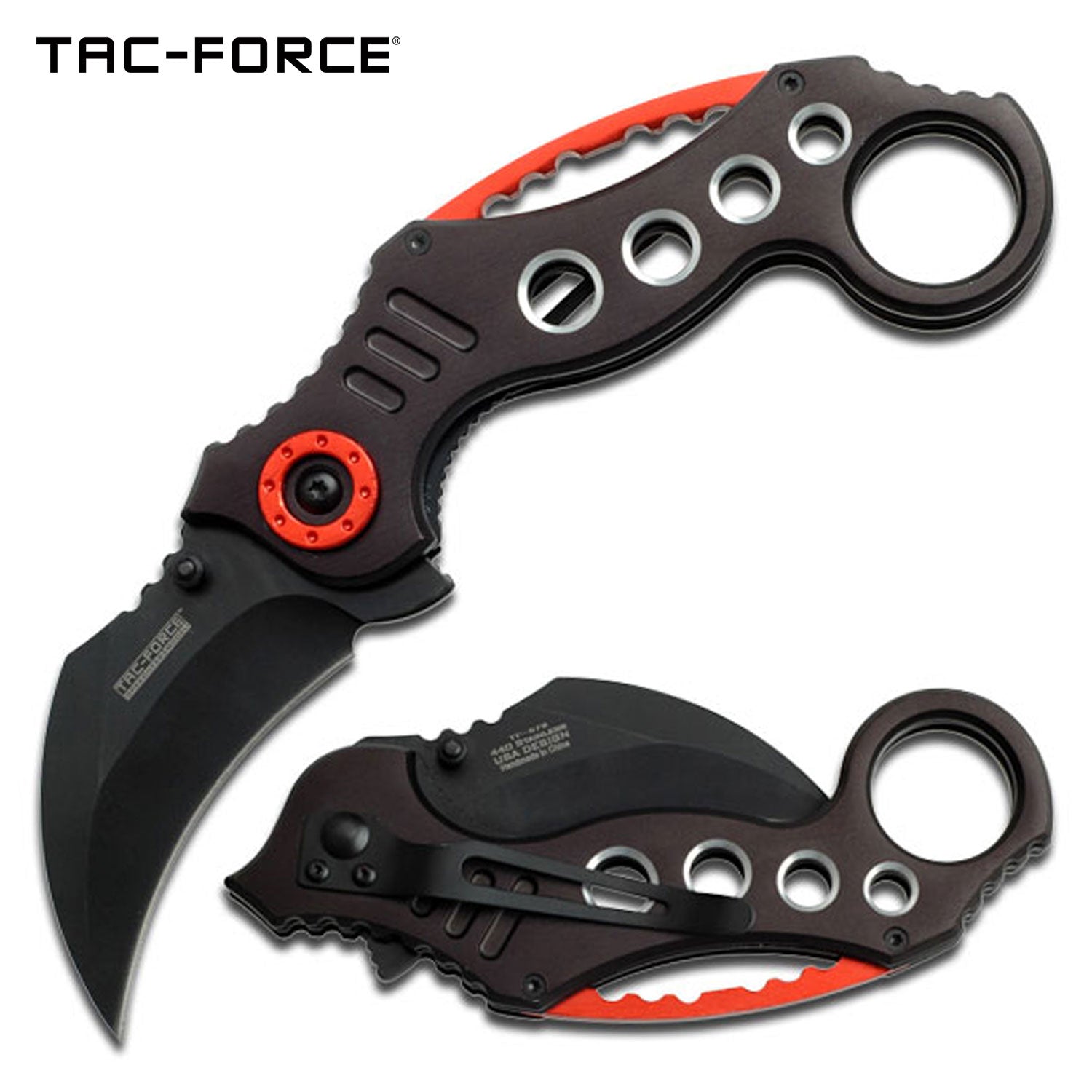 Tac-force Tactical Spring Assisted Karambit Knife with Pocket clip ...