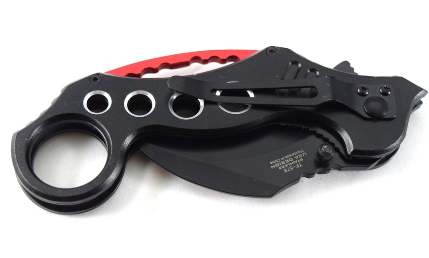 Tac-force Tactical Spring Assisted Karambit Knife with Pocket clip ...