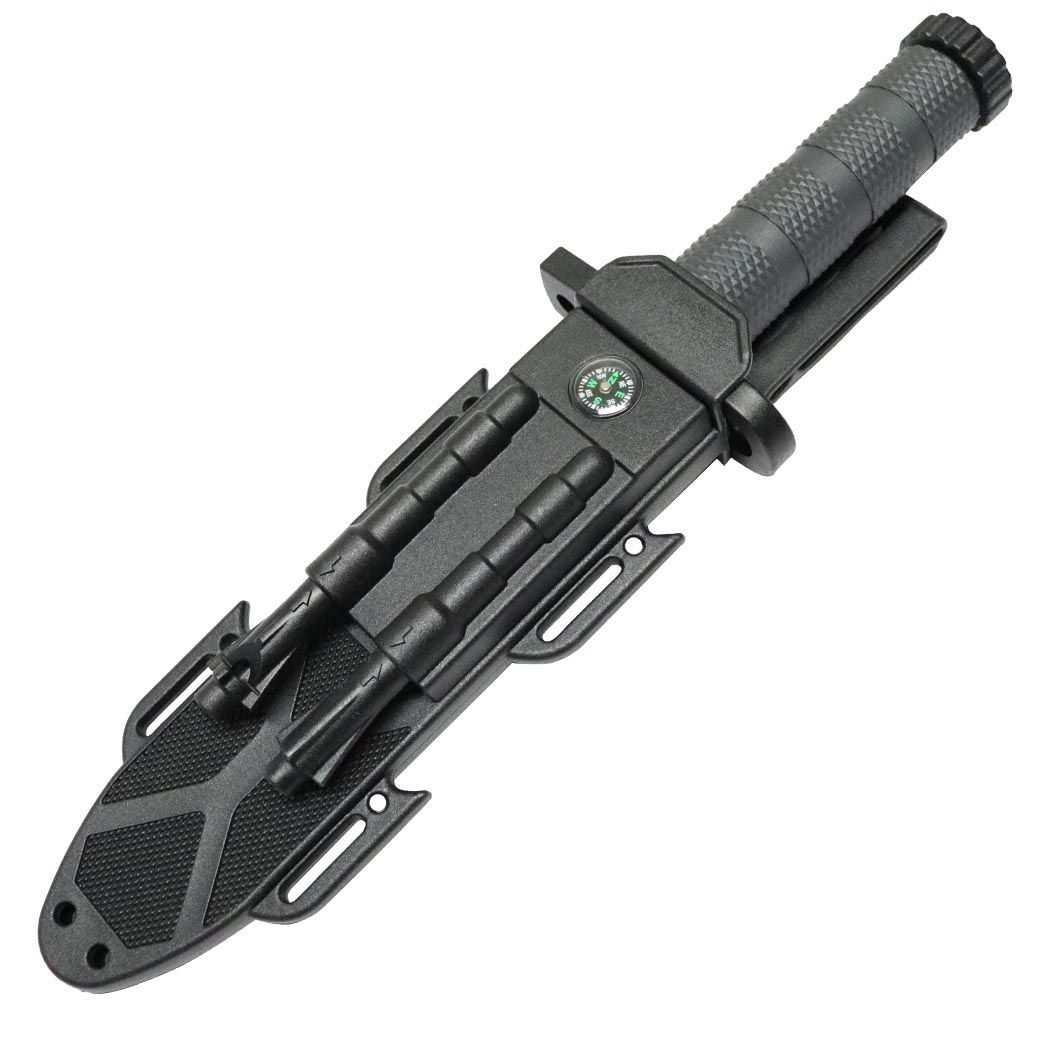 Defender-Xtreme 13" Survival Knife w/ Sheath Blade Sharpener Whistle ...