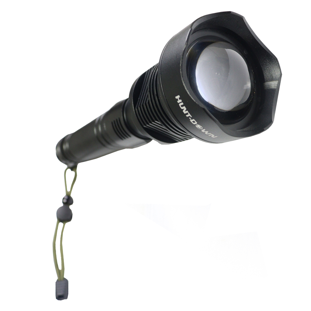 Hunt-Down Top Bright Focus High Powered 2500 Lumens Self-Defence Black ...