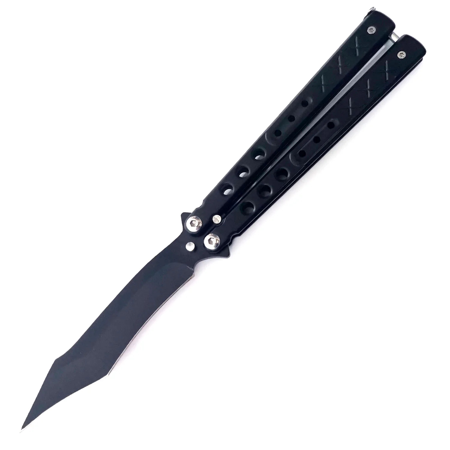 Steel Butterfly Knife Clip Blade - Black (XXX Hilt) | Property Room