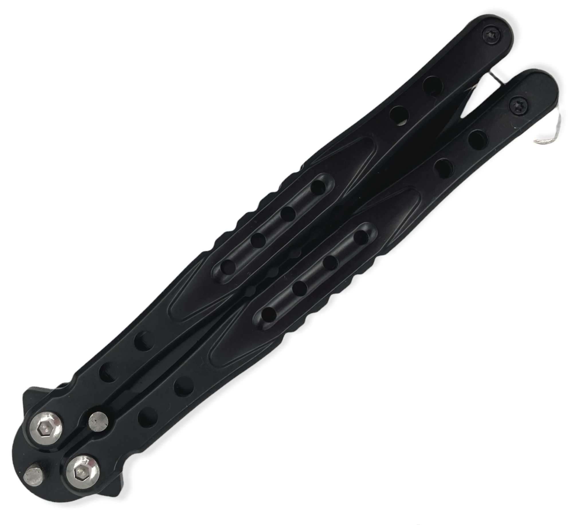 Butterfly Black Reverse Tanto Blade Solid Stainless Handle | Property Room
