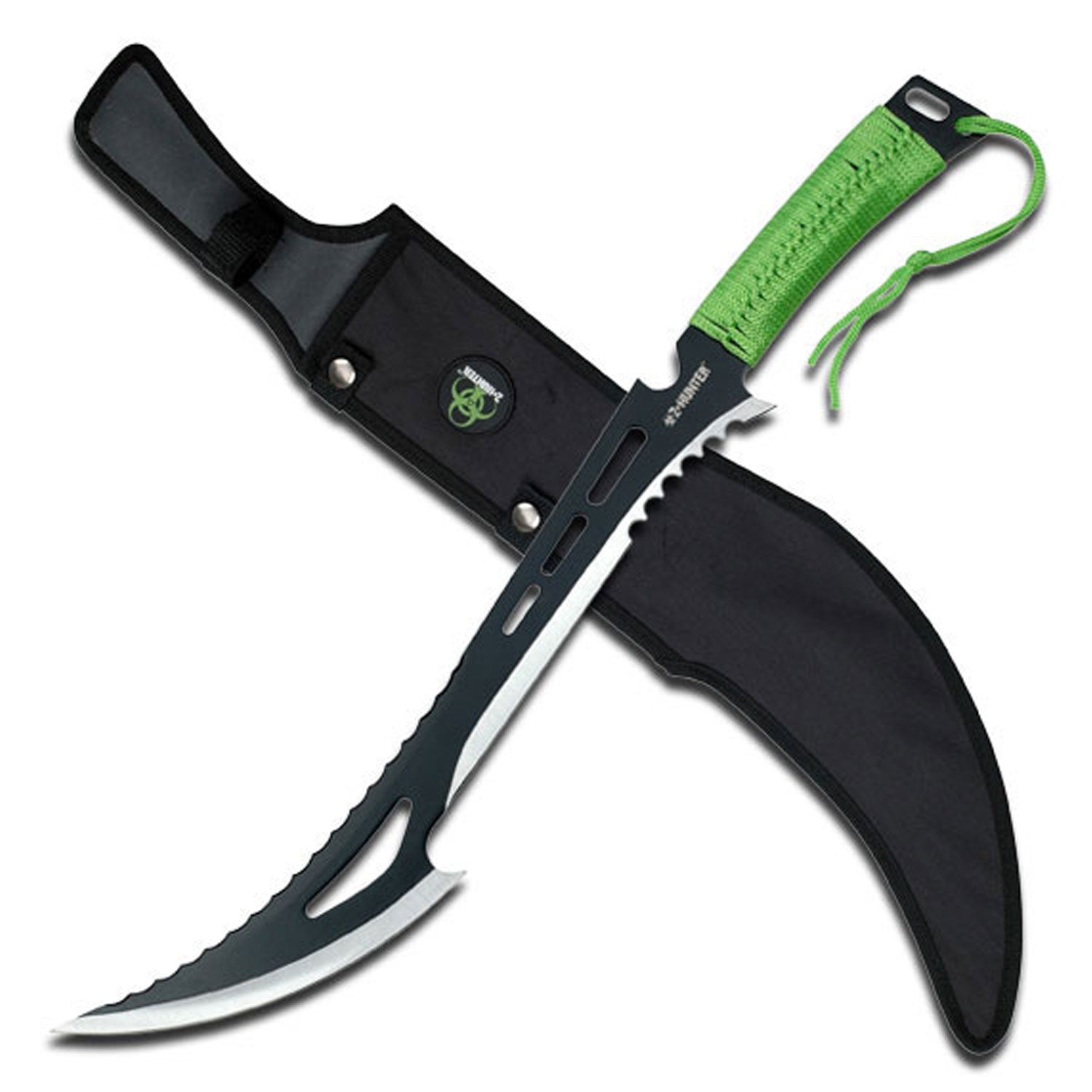 Z-Hunter - Machete - ZB-020 Zombie Fantasy Sword Full Tang Green Black ...