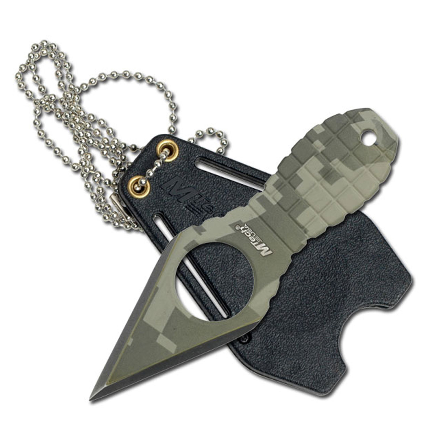 MTech USA - Fixed Blade Knife - Neck Knife - MT-588DG Camo Neck Knife ...