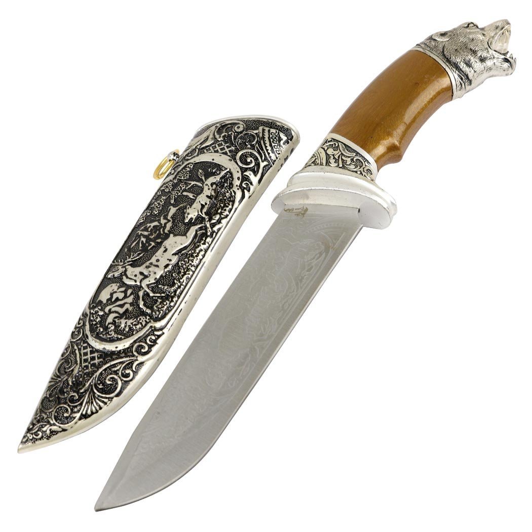 Defender 13" Medieval Dagger Roman Fantasy Daggers Stainless Steel Bear ...