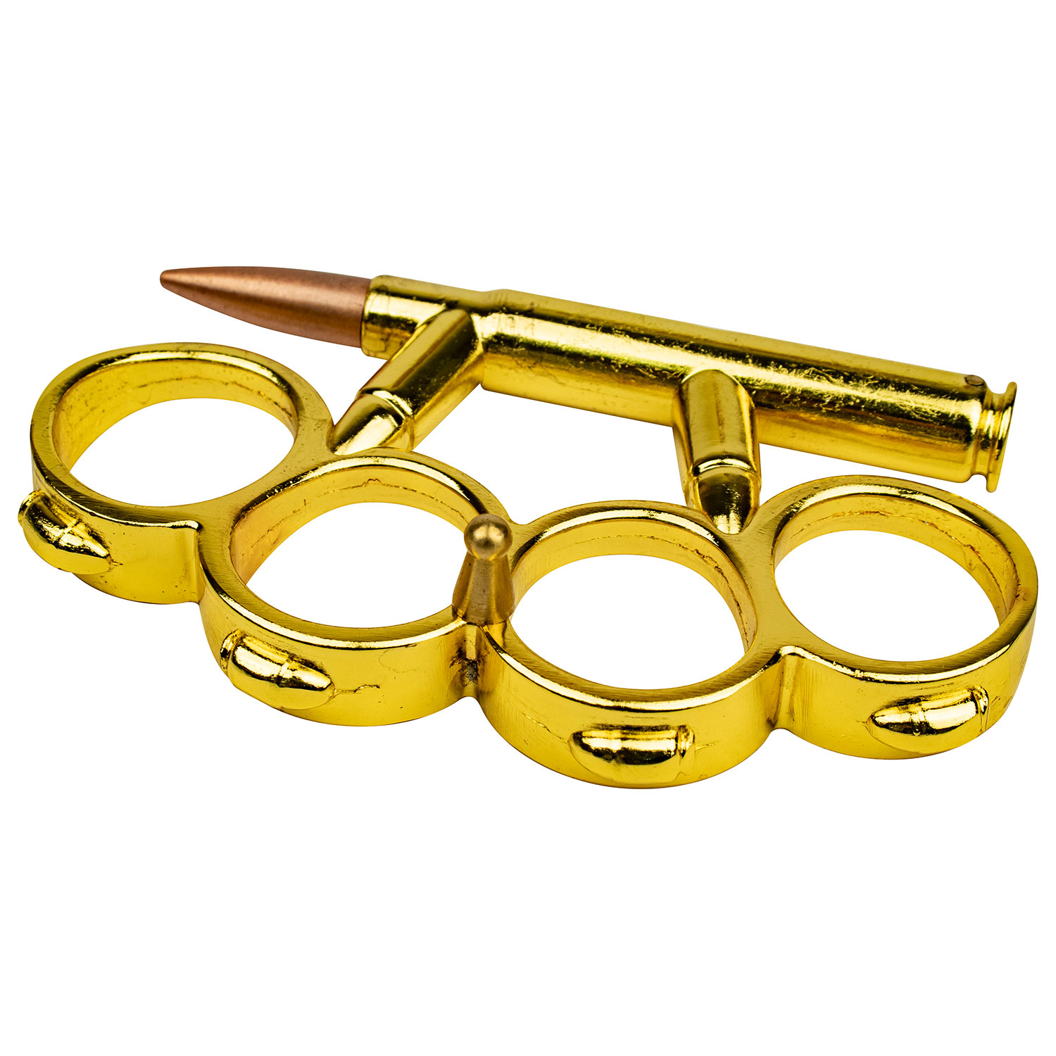 BladesUSA Knuckles - PK-1883GD Gold w/ bullet knife- Belt Buckle ...