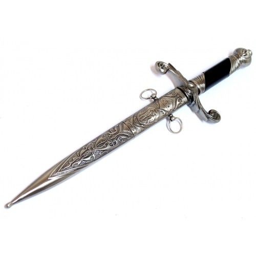 14.5" Stainless Steel Dagger Mongolian Style Dagger with Sheath 6896 ...
