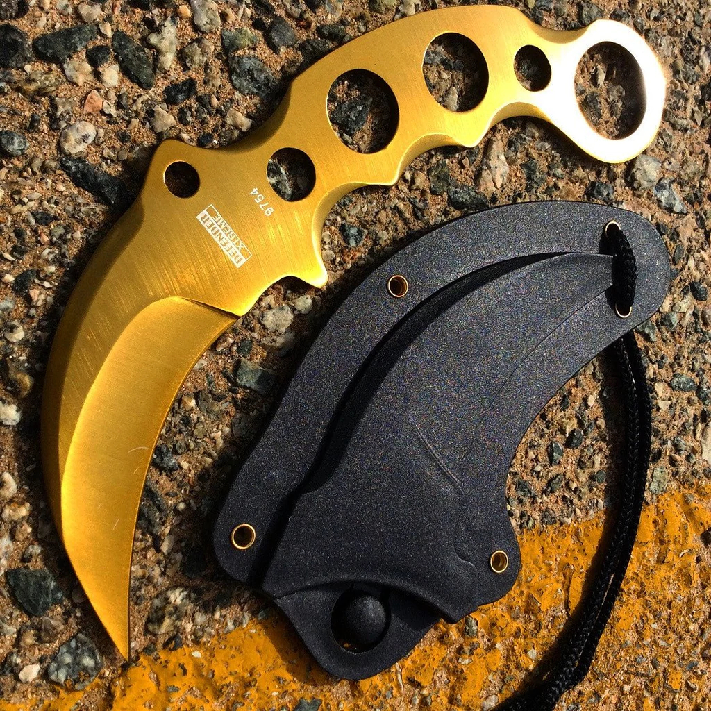 DEFENDER-XTREME 7.5" TACTICAL COMBAT KNIFE FULL TANG WITH SHEATH MIXED ...