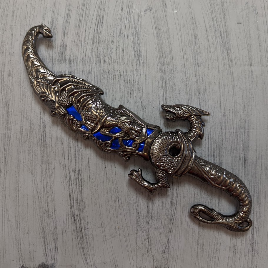 10" Blue Dragon Fantasy Dagger Knife | Property Room