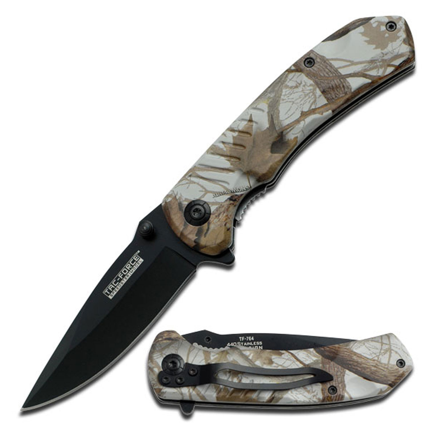 Tac-Force - Spring Assisted Knife - TF-764BC CAMO EDC FOLDING HUNTING ...