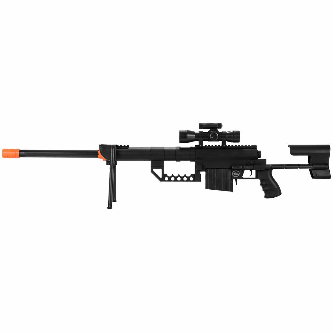 5 PIECE SPRING AIRSOFT SNIPER RIFLE GUN BUNDLE | Property Room