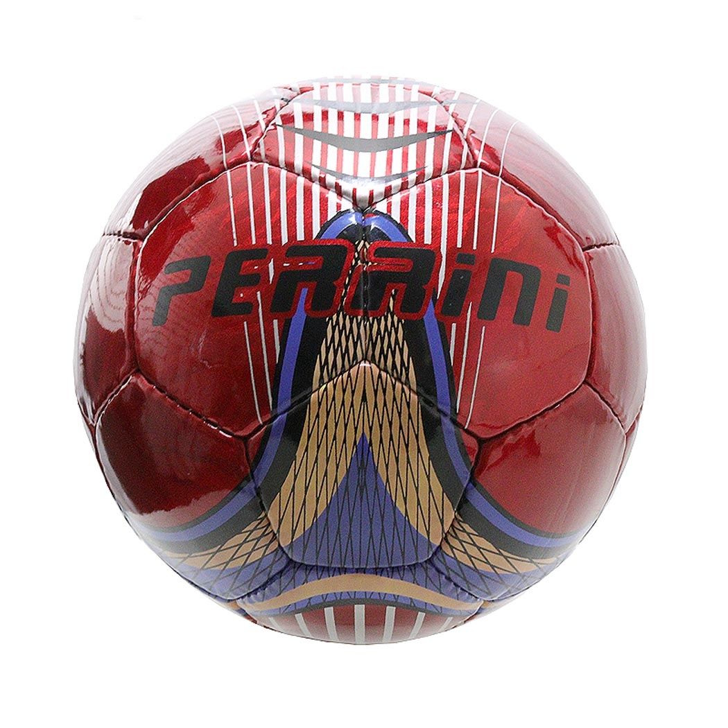 Perrini Match Ball Soccer Blue Red Trim Football Training Official Size ...