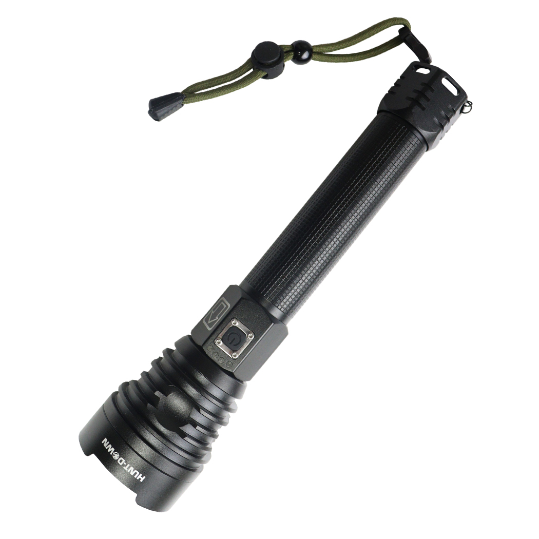 Hunt-Down Top Bright Focus High Powered 2500 Lumens Self-Defence Black ...