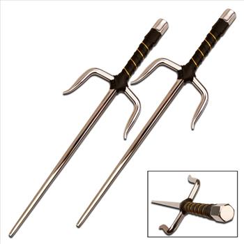 BladesUSA - Octagon Metal Sai - Set of 2 - 2309C | Property Room