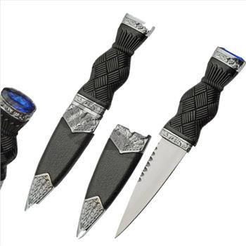7.25" SAPPHIRE SCOTTISH DIRK (SGIAN DUBH) DAGGER | Property Room
