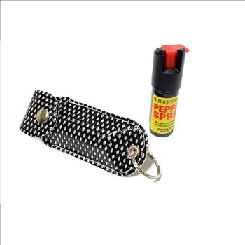 Defender Cheetah Pepper Spray 1/2 Oz For Self Defense With Black Case ...