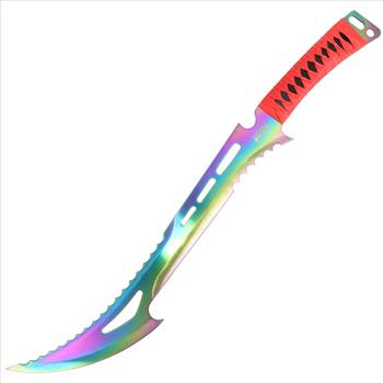 24" Defender-Xtreme Multi Color Full Tang Stainless Steel Swords ...