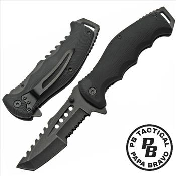4.75" FOLDING HUNTING EDC BLACK OPS FOLDER POCKET KNIFE | Property Room