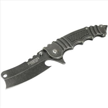 Defender-Xtreme Butcher Style 8.5" Spring Assisted Folding Knife 3CR13 ...