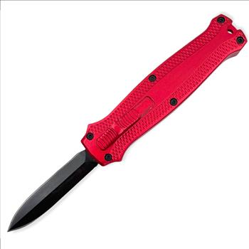Mighty Mini OTF Pocket Knife Lightweight Aluminum Handle -RED ...