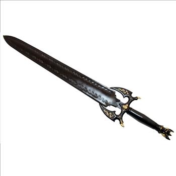 38" Black Medieval Sword Sharp with Sheath | Property Room