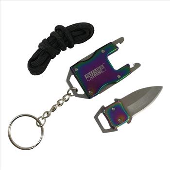 Defender-Xtreme Chain Keyring Mini Pocket EDC Knife Stainless Steel ...