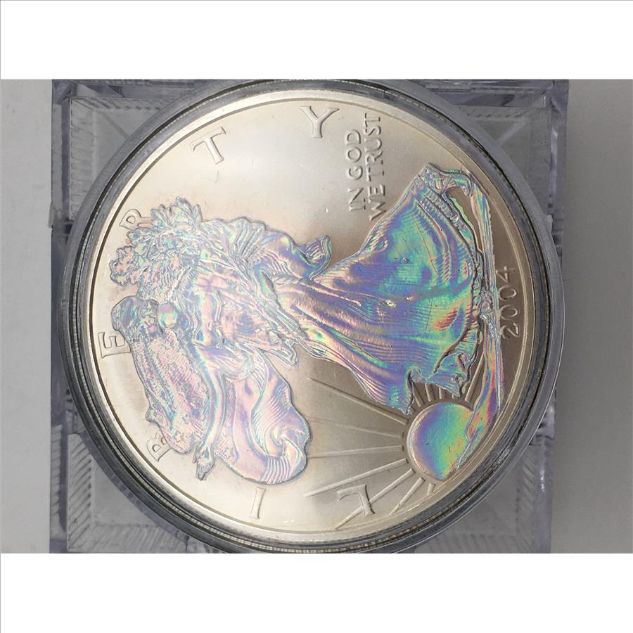 2004 Holographic American Silver Eagle Gorgeous Coin | Property Room