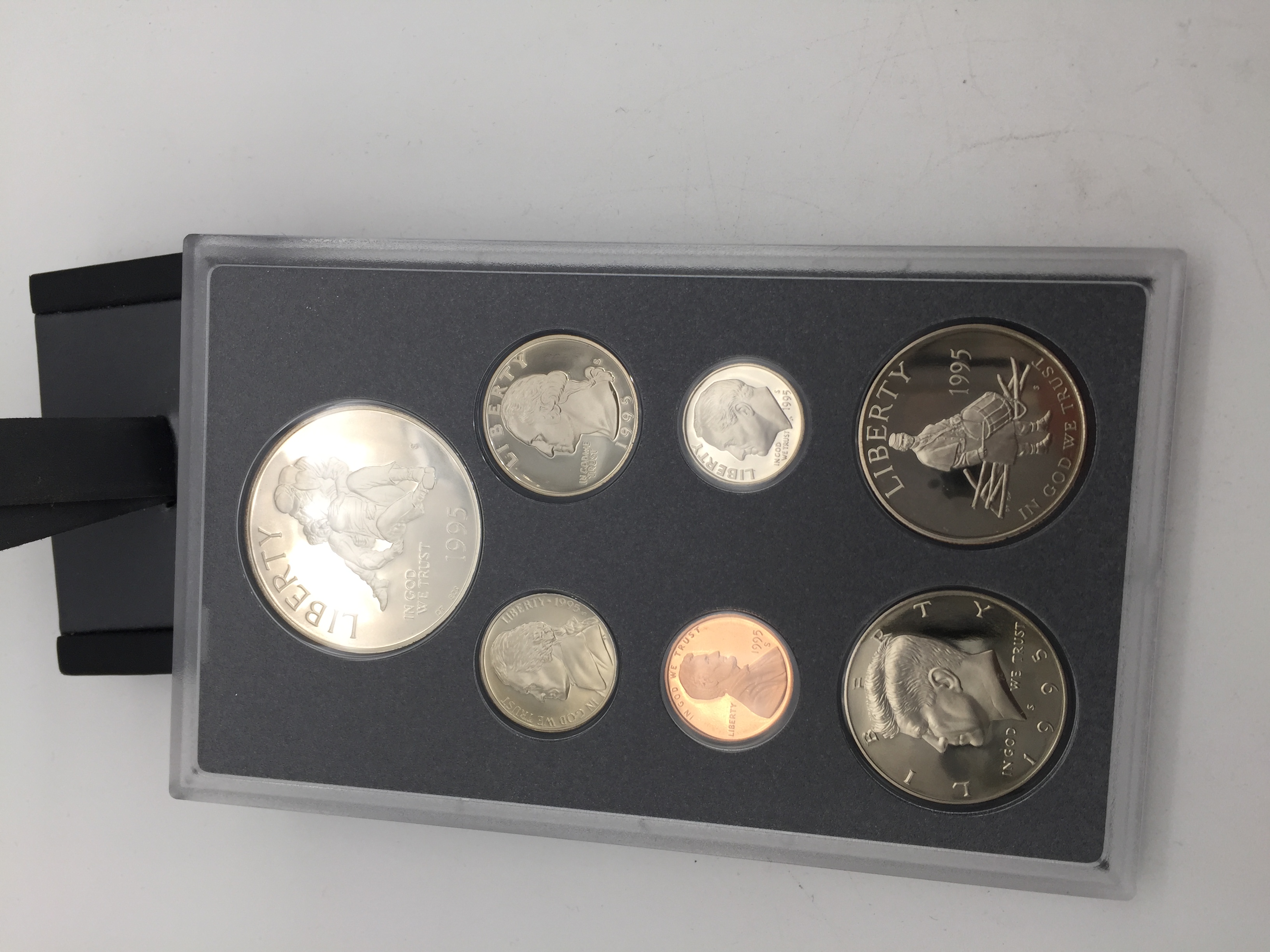 1995-S US Prestige Set w/ 90% Silver Civil War Battlefield ...